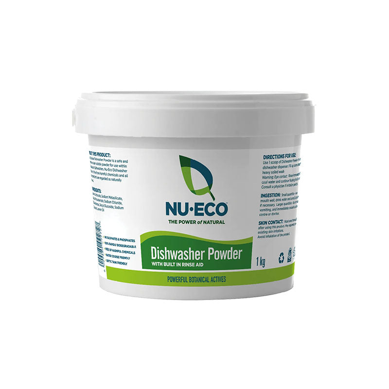 Nu Eco Dishwasher Powder 1KG: The Ultimate Eco-Friendly Dishwashing So ...